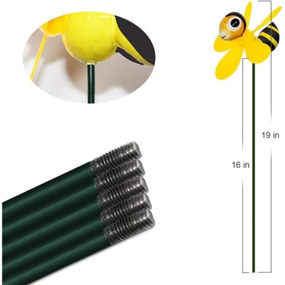 Party Supplies | Garden Decor Pinwheels 5pack Colorful 3d Lovely Insect ...